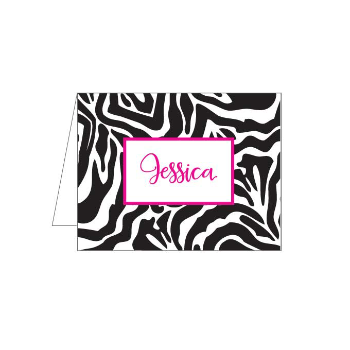 Zebra Folded Note – Barque Gifts