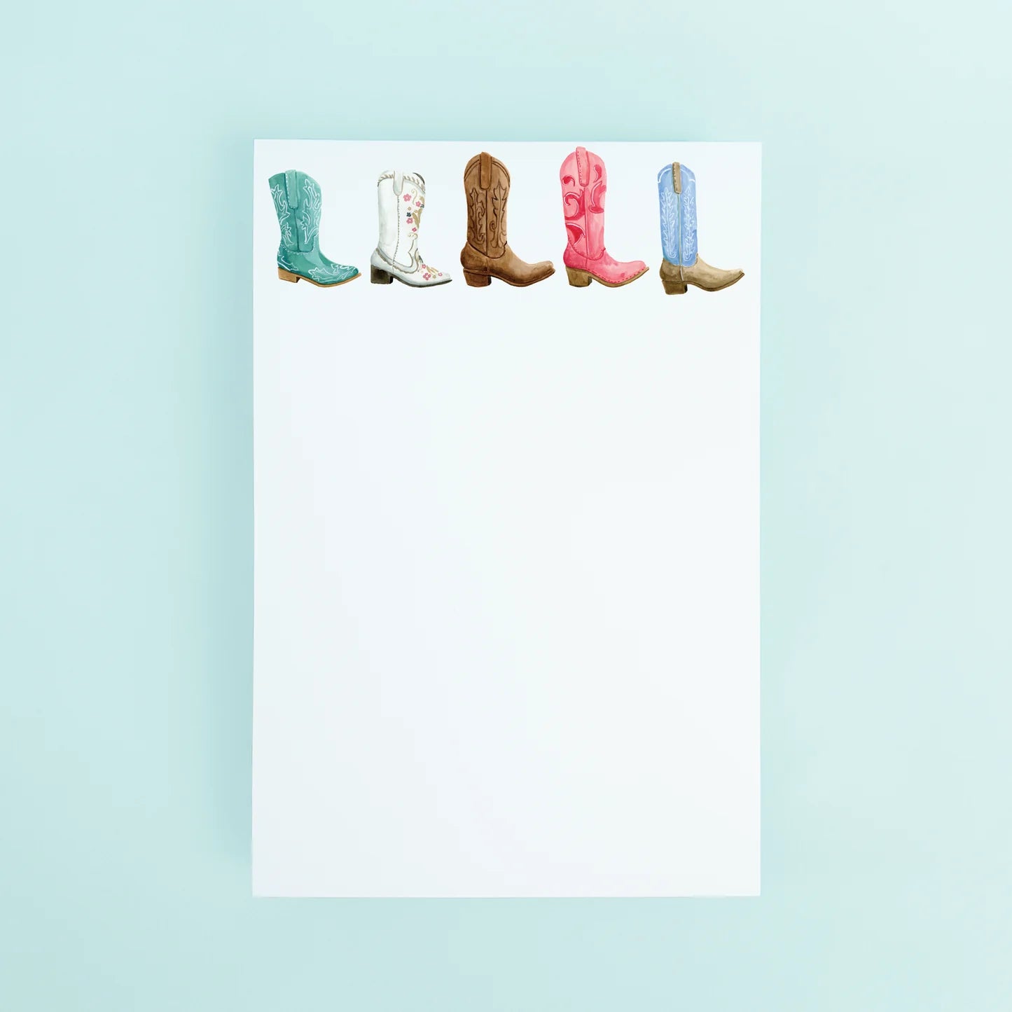 Colorful Cowboy Boots Notepad – Barque Gifts