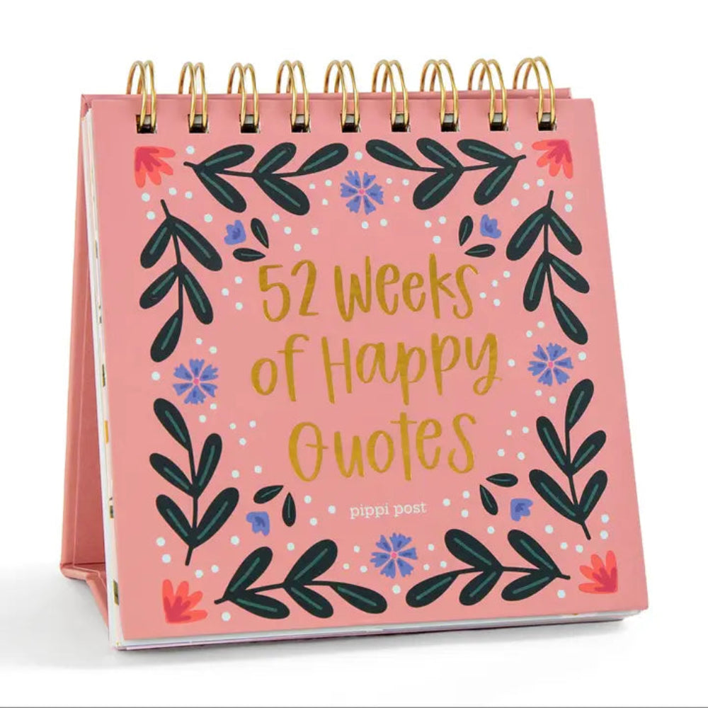 52 Weeks of Happy Quotes Desk Flip Calendar – Barque Gifts