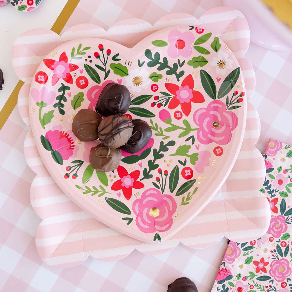 Floral Heart Plate – Barque Gifts
