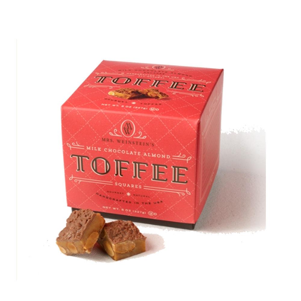 Milk Chocolate Almond Toffee Squares - Barque Gifts - Lubbock, Texas