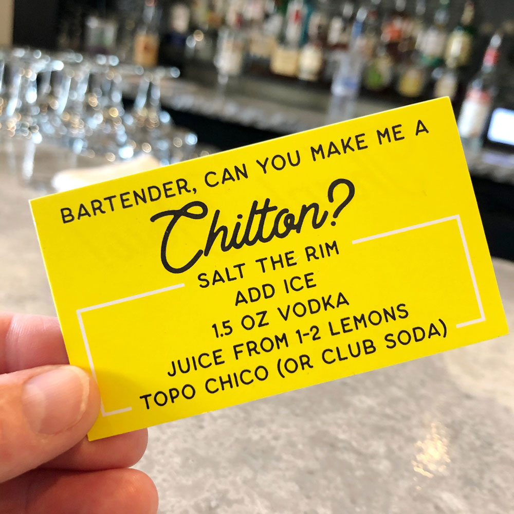 Chilton Bartender Recipe Card – Barque Gifts