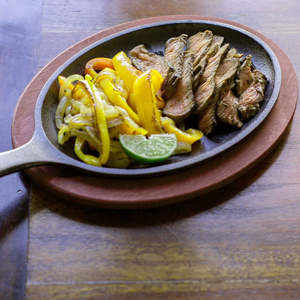 Oval Serving Griddle w/Oval Wood Underliner – Barque Gifts