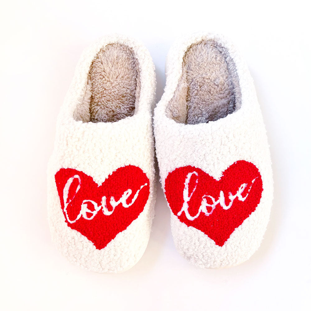 Red Heart Love Slippers – Barque Gifts
